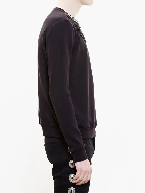 Saint Laurent Concho Detail Sweatshirt