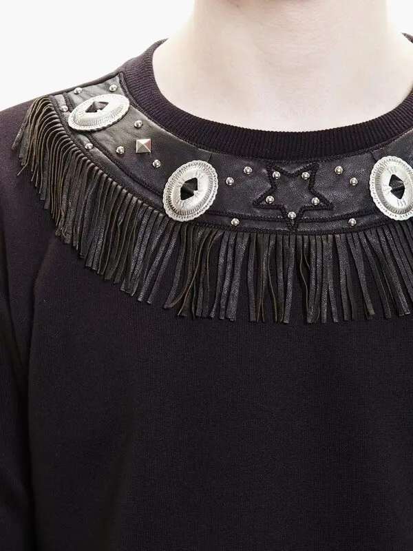 Saint Laurent Concho Detail Sweatshirt