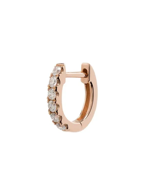 ROXANNE FIRST 14kt Diamond Huggie Earring - Pink