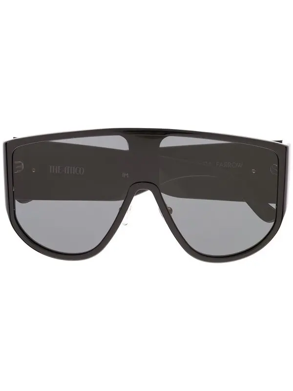 Linda Farrow X The Attico Iman Aviator-Frame Sunglasses In  display picture 2
