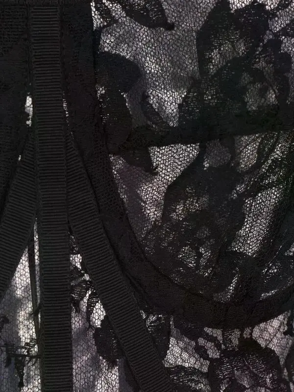 Dolce & Gabbana Chantilly Lace Bustier - Black