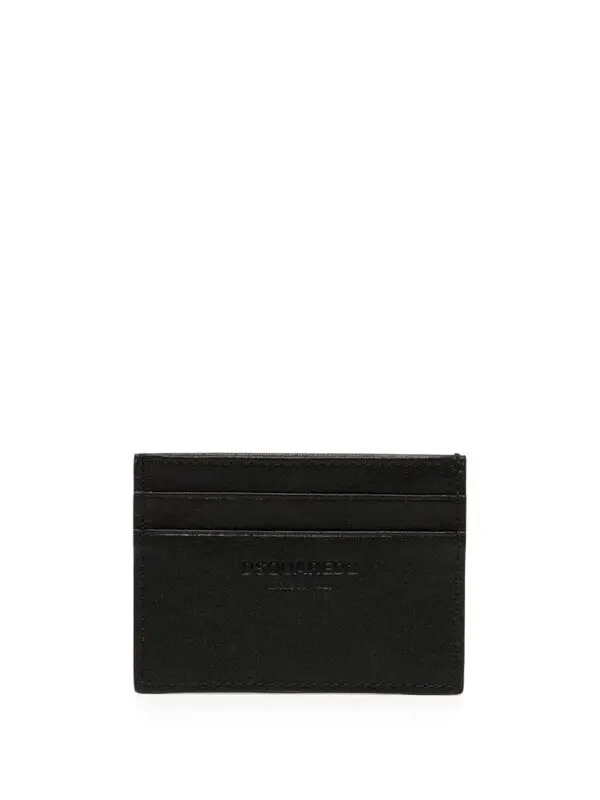 Dsquared2 Icon Logo-print Leather Card Holder