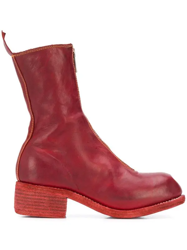 Guidi Calf-length Zip-up Boots