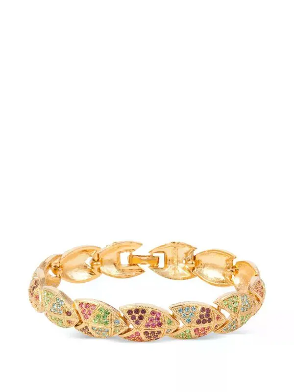 D'ORLAN 1980s Leaf Bracelet - Gold