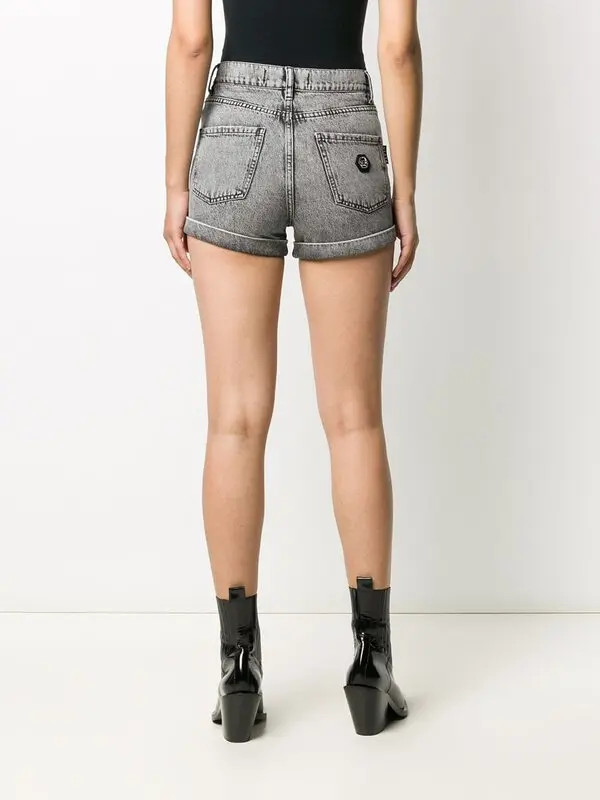 Philipp Plein Hot Pants Denim Shorts