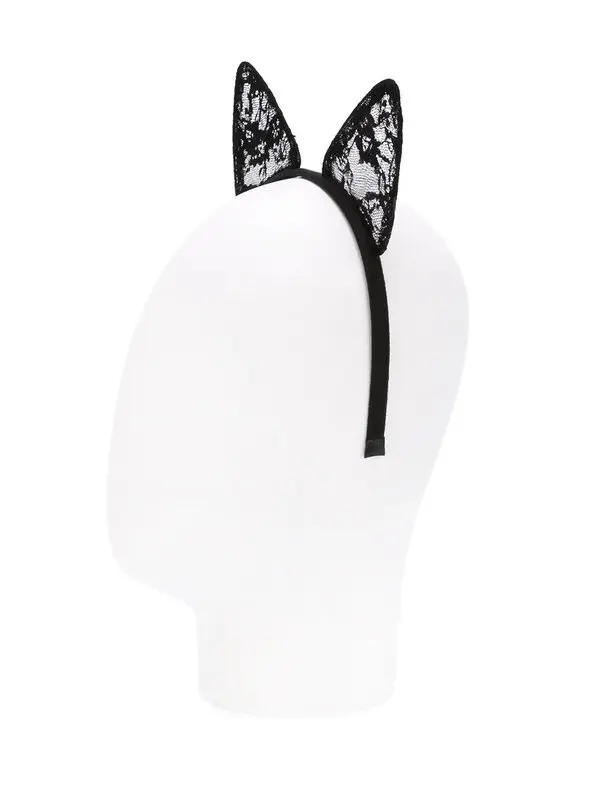 MAISON CLOSE Lace Cat Ear Headband