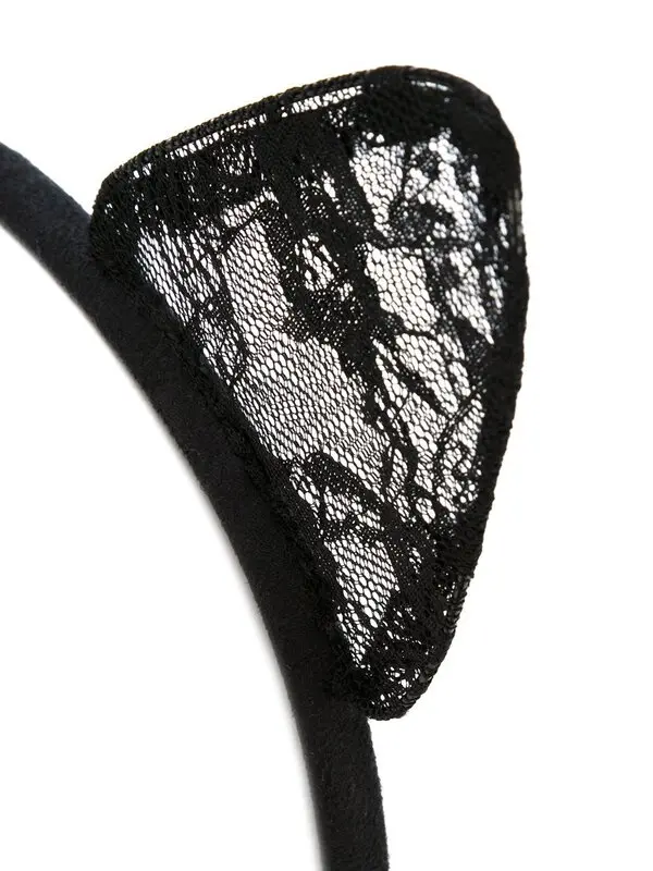 MAISON CLOSE Lace Cat Ear Headband