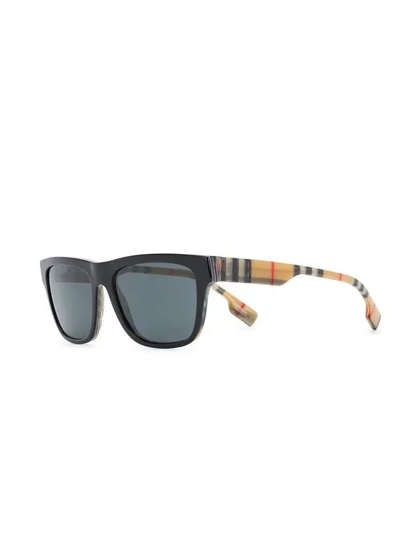 Burberry Vintage Check Square Frame Sunglasses