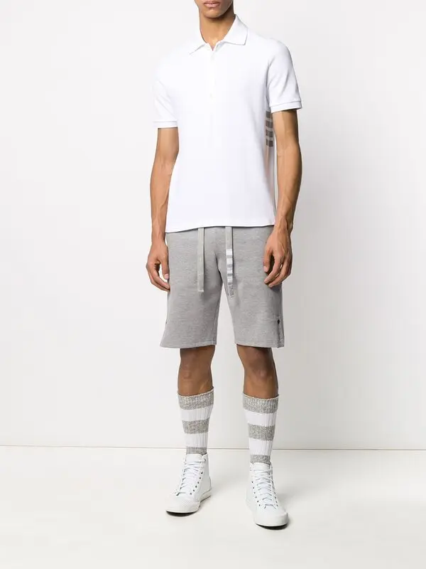 Thom Browne 4-bar Piqué Polo Shirt - White