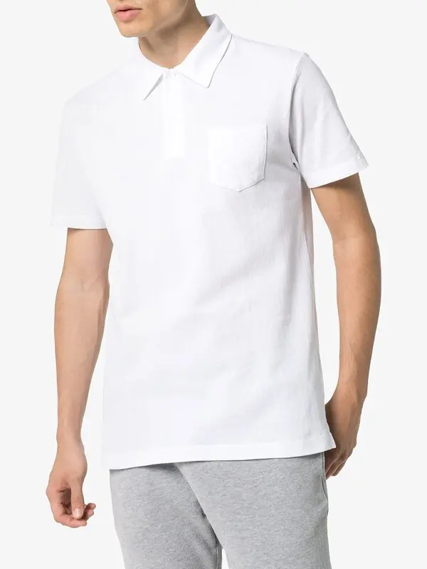 Sunspel Riviera Polo Shirt - White