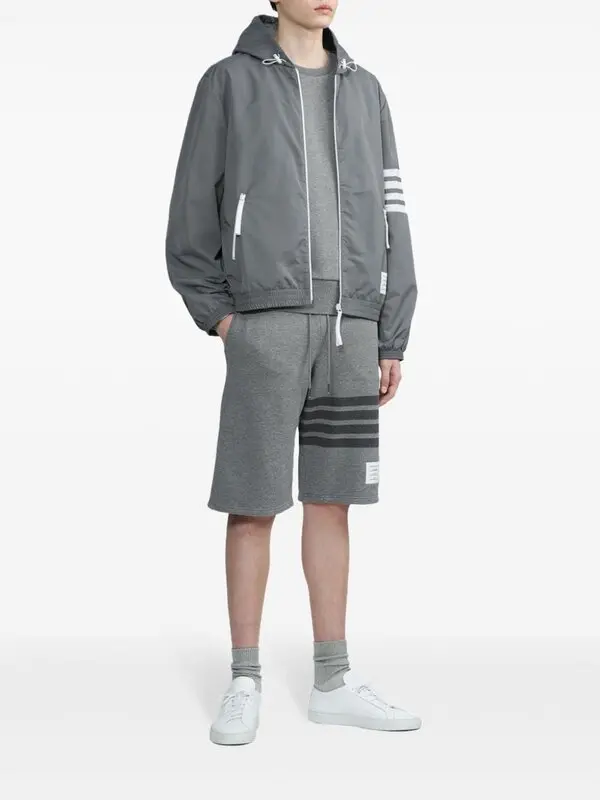 Thom Browne 4-bar Stripe Cotton Sweatshirt - Grey