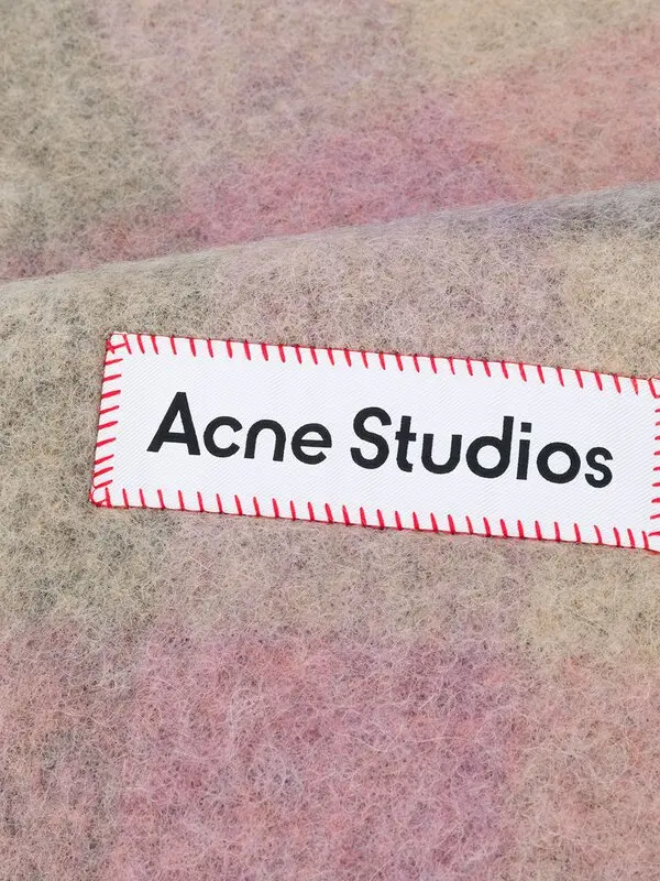 Acne Studios Checked Mohair-blend Scarf