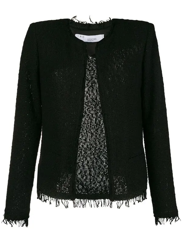 IRO PARIS Frayed Tweed Jacket