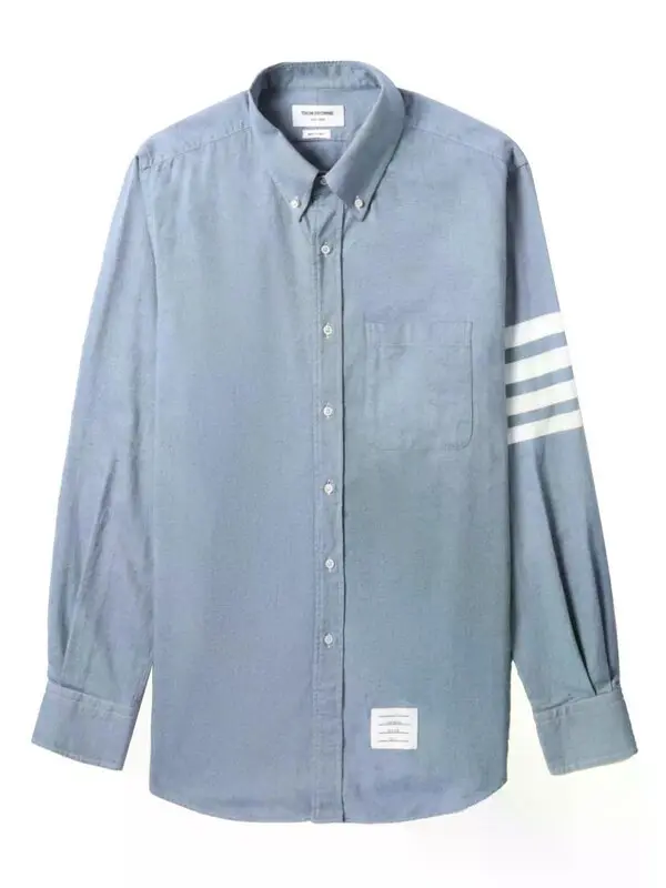 Thom Browne 4-bar Button-down Shirt - Blue