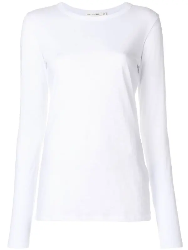 Rag & Bone Slim-fit Longsleeved T-shirt - White