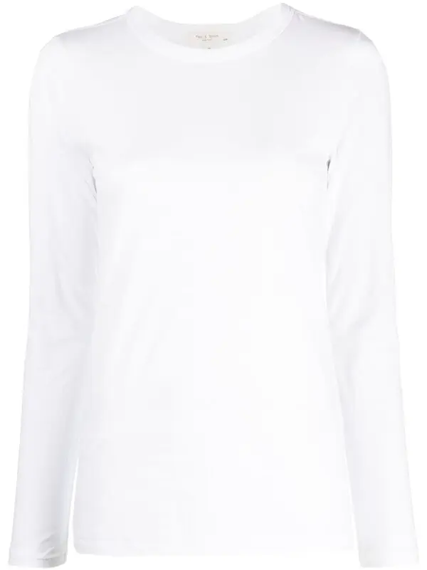 Rag & Bone Slim-fit Longsleeved T-shirt - White