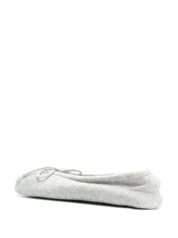 N.peal Bow Tie Slippers - Grey