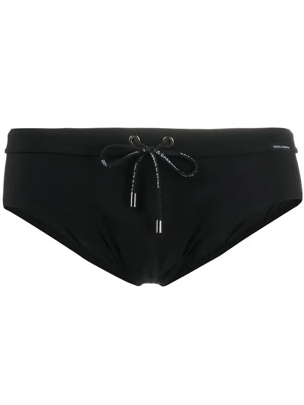 Dolce & Gabbana Drawstring Swimming Trunks - Black