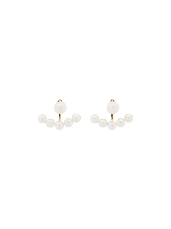 Mateo 14kt Pearl Stud Earrings - Gold