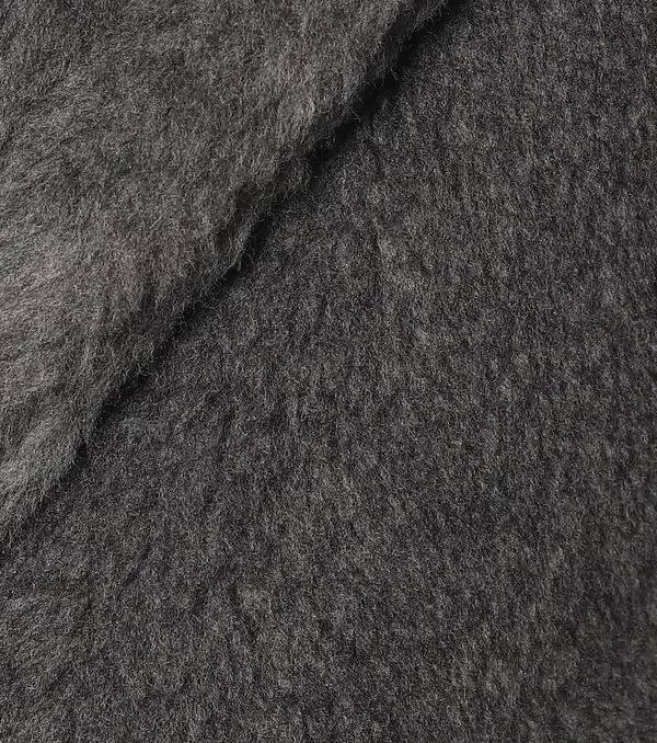 Max Mara Teddy Bear Icon Alpaca And Wool-blend Coat - Grey
