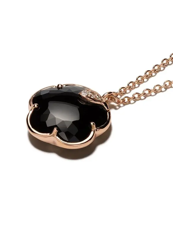 Pasquale Bruni 18kt Petit Joli Onyx And Diamond Necklace - Pink