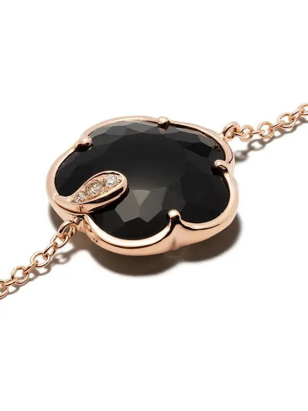 Pasquale Bruni 18kt Onyx, And Diamond Bracelet - Pink