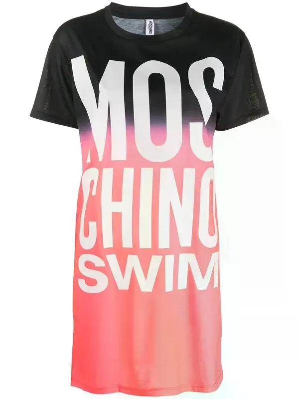 Moschino Swim Dégradé T-shirt Dress - Orange