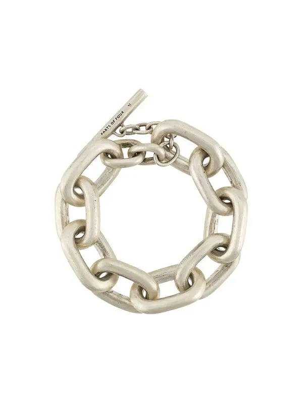 PARTS OF FOUR Oversized Chain Bracelet - Silver
