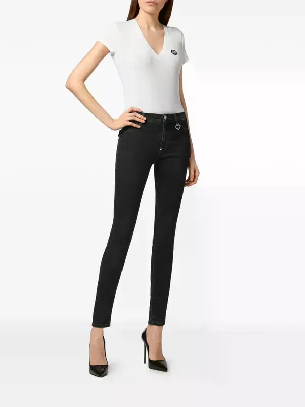 Philipp Plein High-rise Slim-fit Jeans - Blue