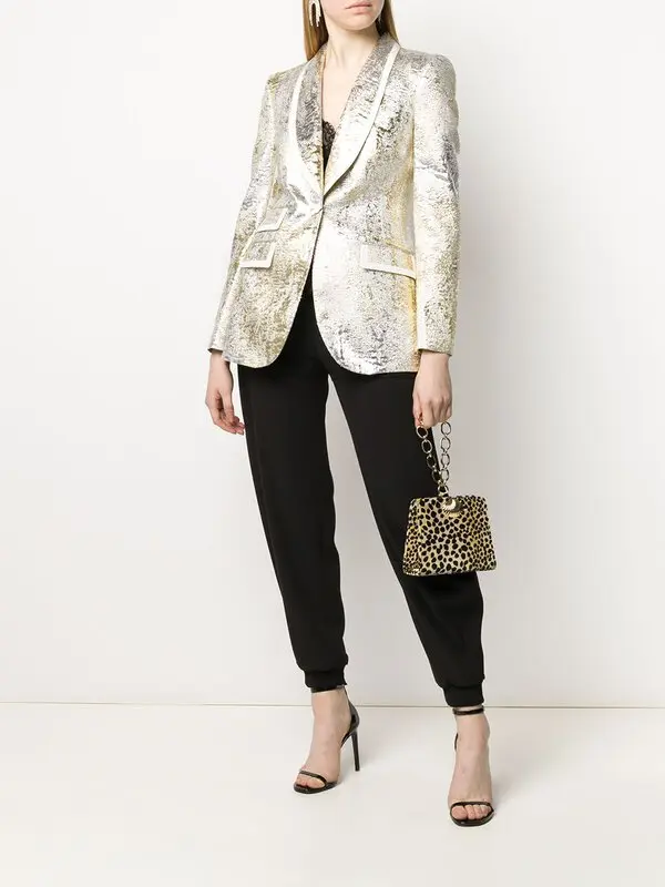 Dolce & Gabbana Metallic Textured Blazer