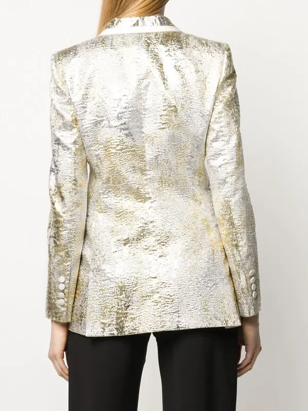 Dolce & Gabbana Metallic Textured Blazer