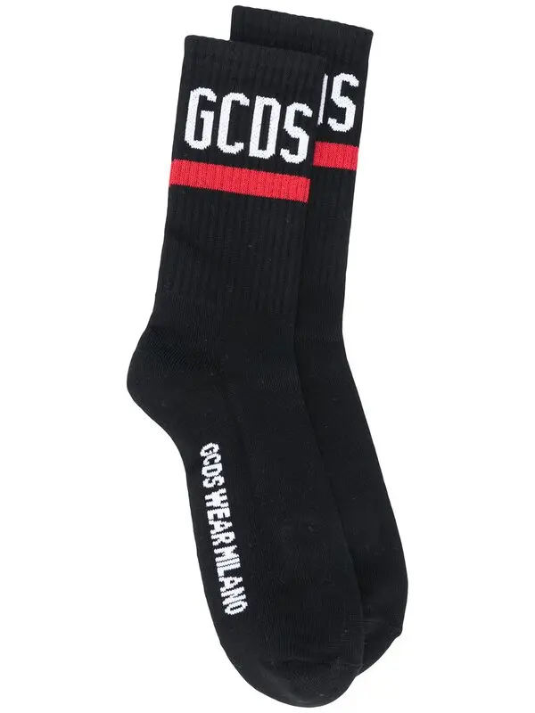 Gcds Logo Band Socks - Black
