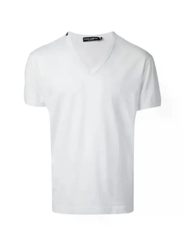 Dolce & Gabbana Classic V-neck T-shirt - White