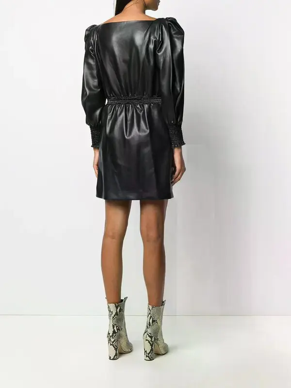 Philosophy Di Lorenzo Serafini Faux Leather Mini Dress