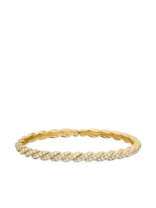David Yurman 18kt Yellow Diamond Bracelet - Gold
