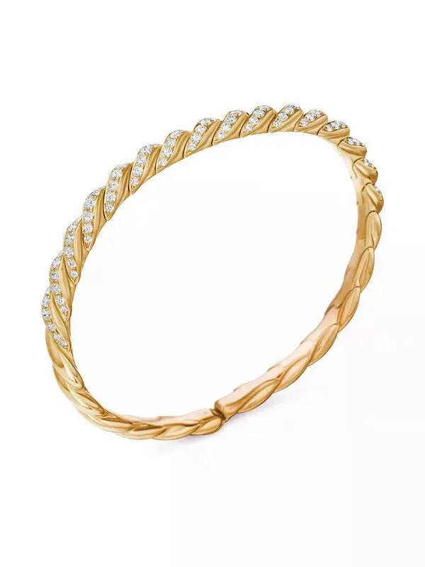 David Yurman 18kt Yellow Diamond Bracelet - Gold