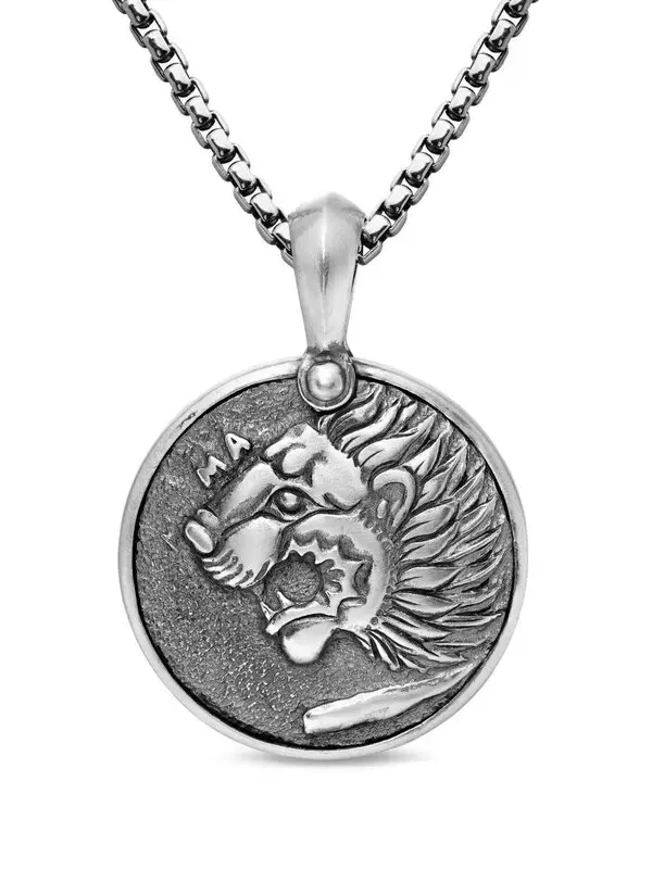 David Yurman Sterling Petrus Lion Amulet - Silver