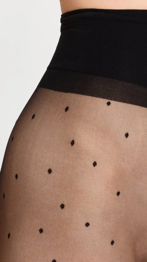 STEMS Paris Edit Sheer Double Dots Tights Set Of Two