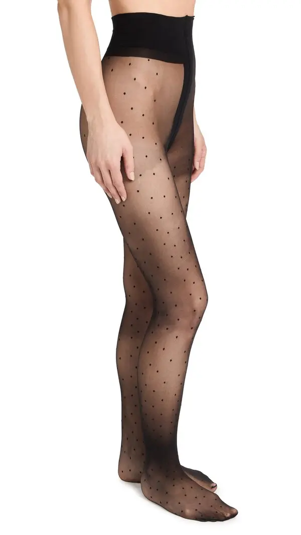 STEMS Paris Edit Sheer Double Dots Tights Set Of Two
