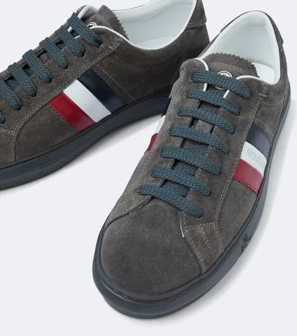 Moncler Monaco Suede Sneakers - Grey