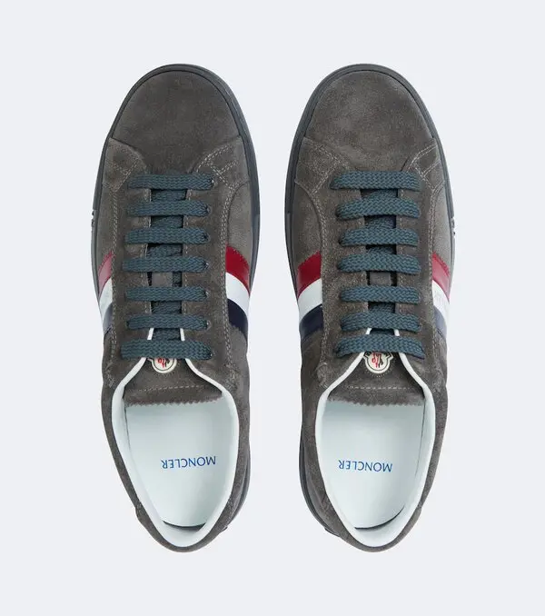 Moncler Monaco Suede Sneakers - Grey