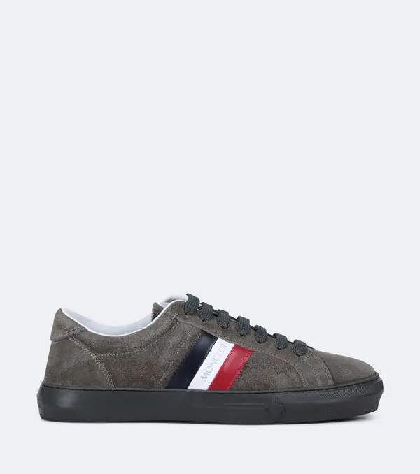 Moncler Monaco Suede Sneakers - Grey