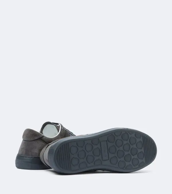 Moncler Monaco Suede Sneakers - Grey