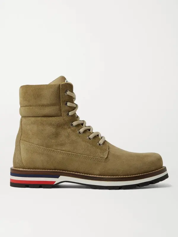 Moncler Vancouver Suede Hiking Boots - Green