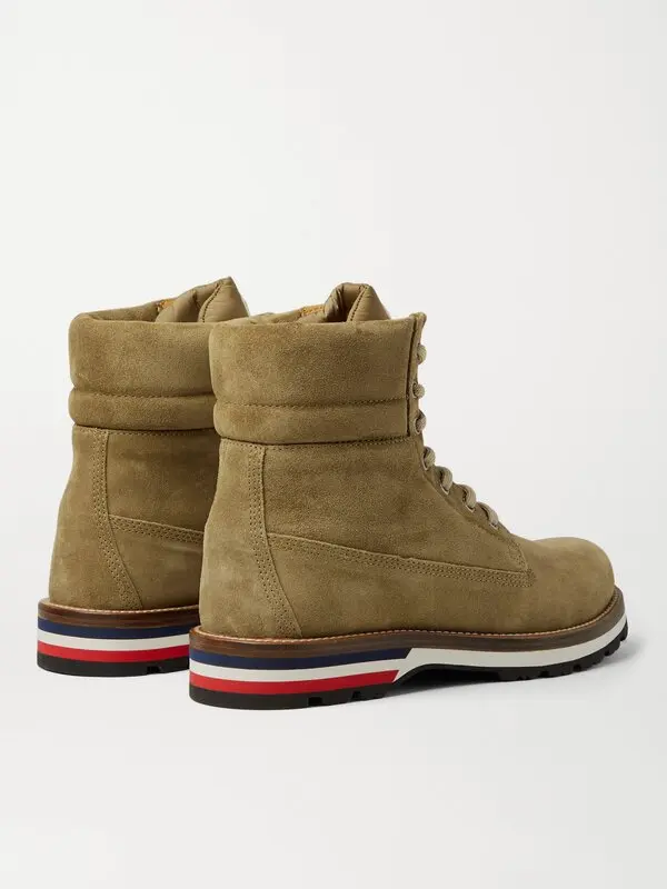 Moncler Vancouver Suede Hiking Boots - Green