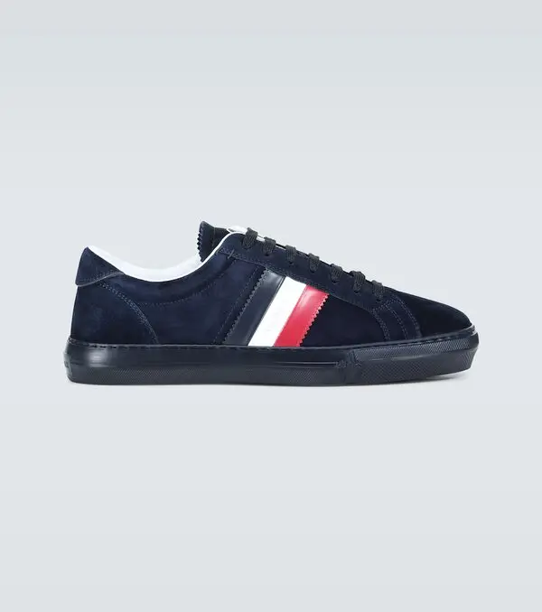 Moncler Monaco Suede Sneakers - Blue