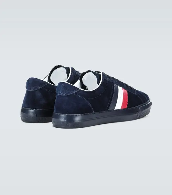 Moncler Monaco Suede Sneakers - Blue