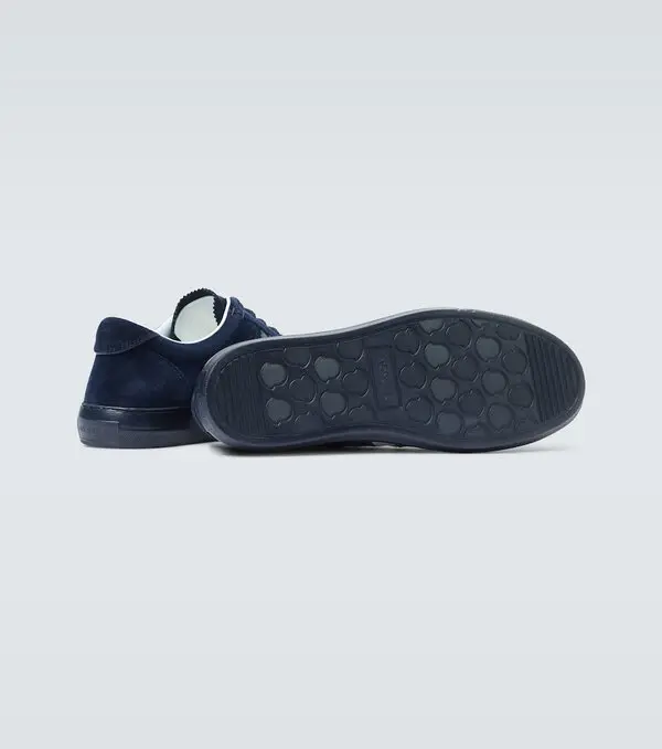 Moncler Monaco Suede Sneakers - Blue