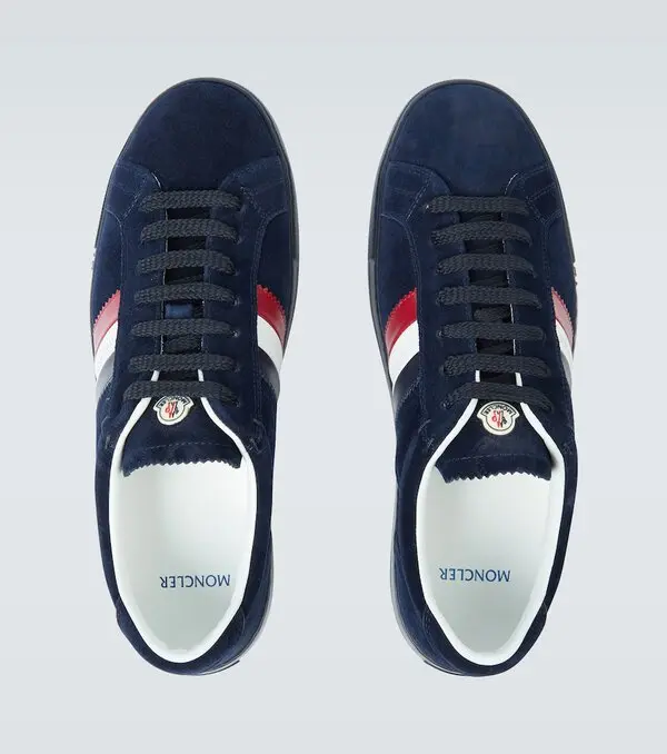 Moncler Monaco Suede Sneakers - Blue