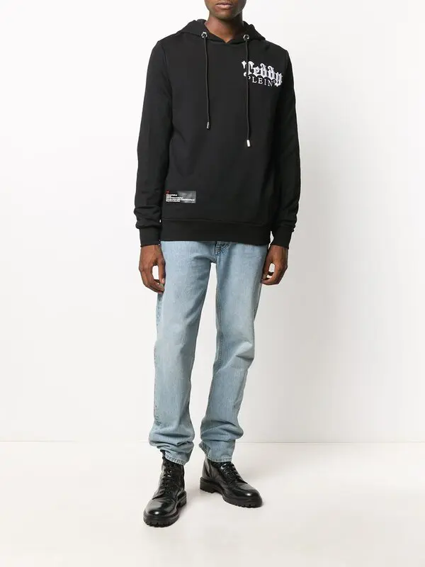 Philipp Plein Embroidered Teddy-print Hoodie